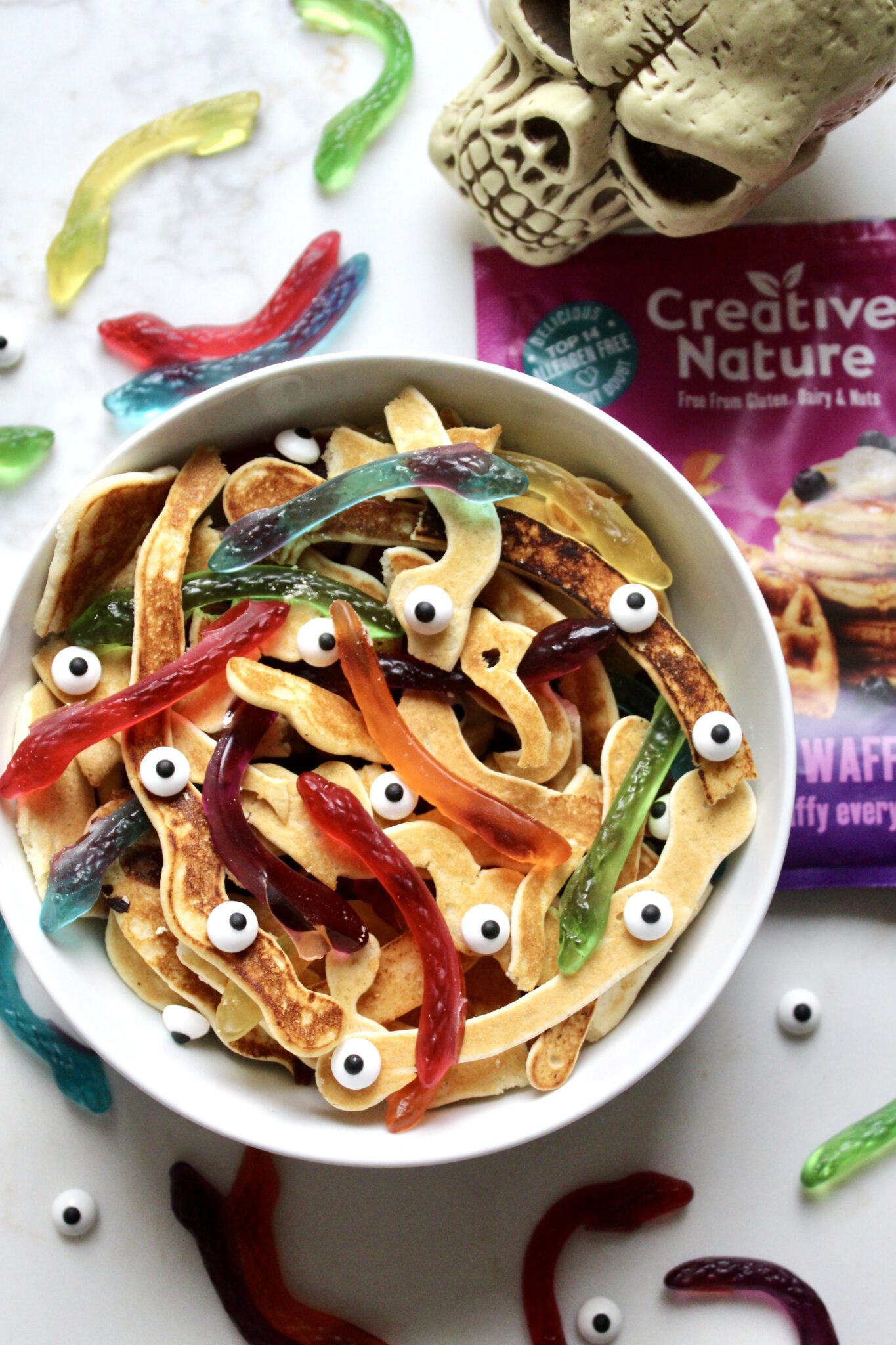 Gory Pancake Worm Bowl - Creative Nature Superfoods